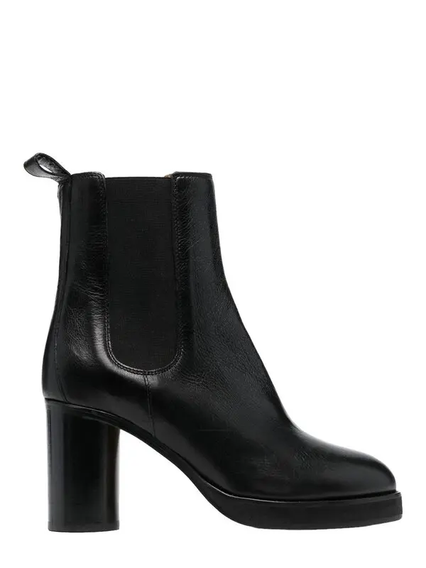 Isabel Marant Lalix Leather Ankle Boots - Black