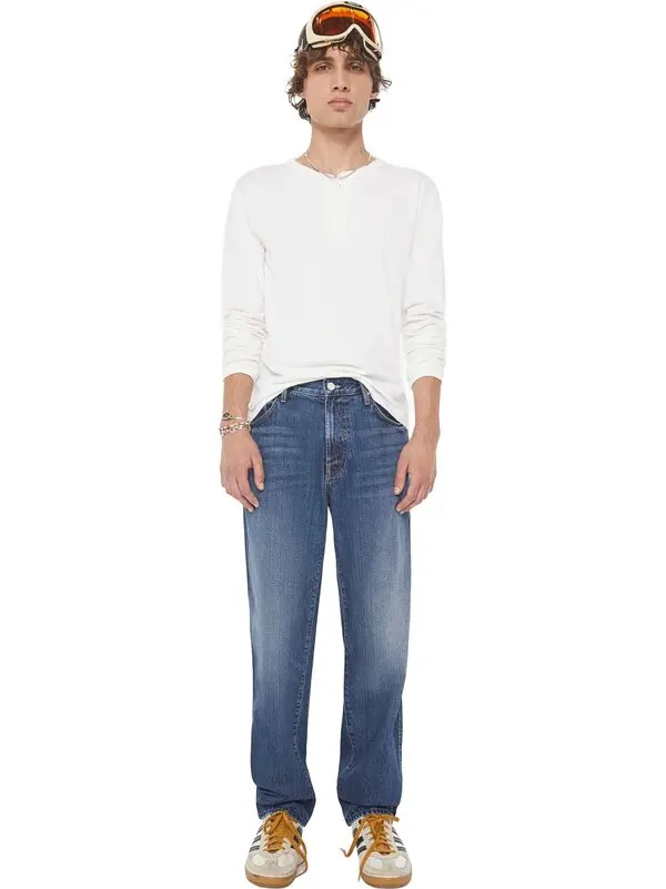 MOTHER The Bronco Straight-leg Jeans - Blue