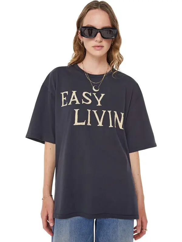 MOTHER The Coops Easy Livin' T-shirt - Black