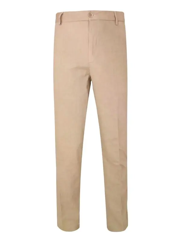120% Lino Button Trousers - Neutrals