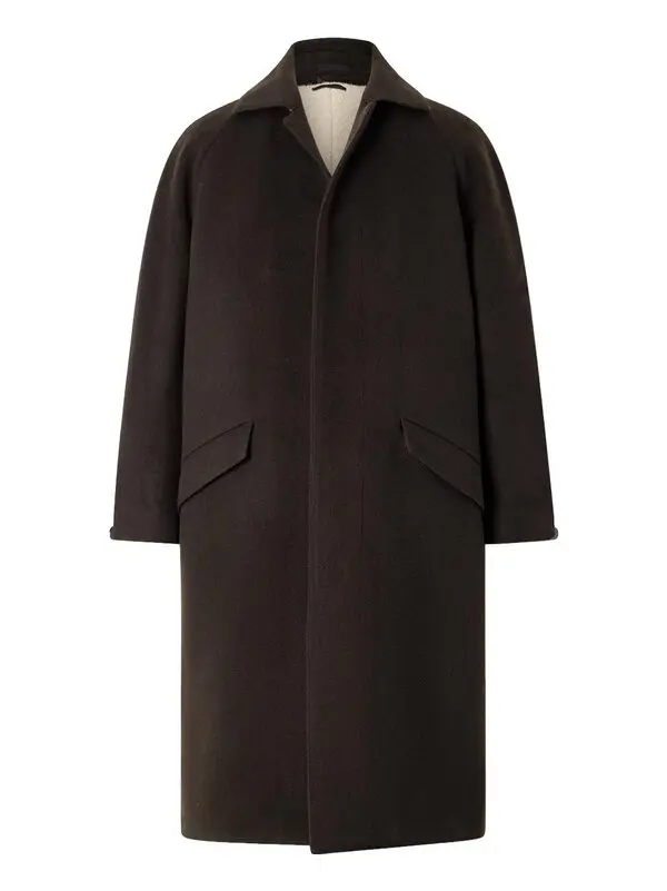Zegna Cashmere And Silk-blend Coat - Brown