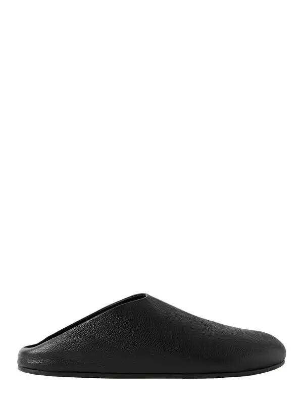 THE ROW Hudson Full-grain Leather Clogs - Black