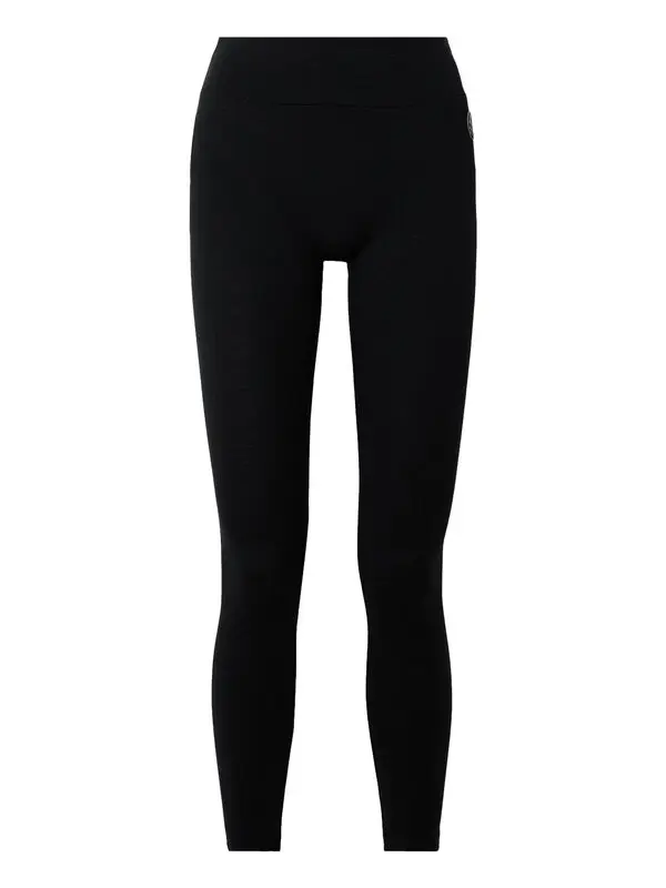 WE NORWEGIANS Ski Basic Stretch-wool Leggings - Black