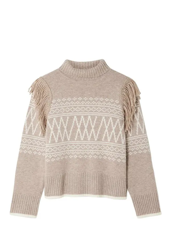WE NORWEGIANS Setesdal Fair Isle Merino Wool And Cashmere-blend Sweater - Neutrals