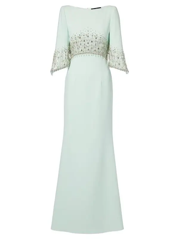 Jenny Packham Electra Embellished Gown - Blue