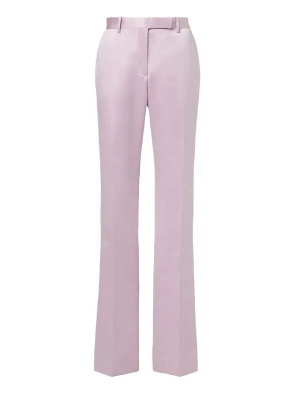 TOM FORD Cotton And Silk Duchesse Straight Pants - Pink