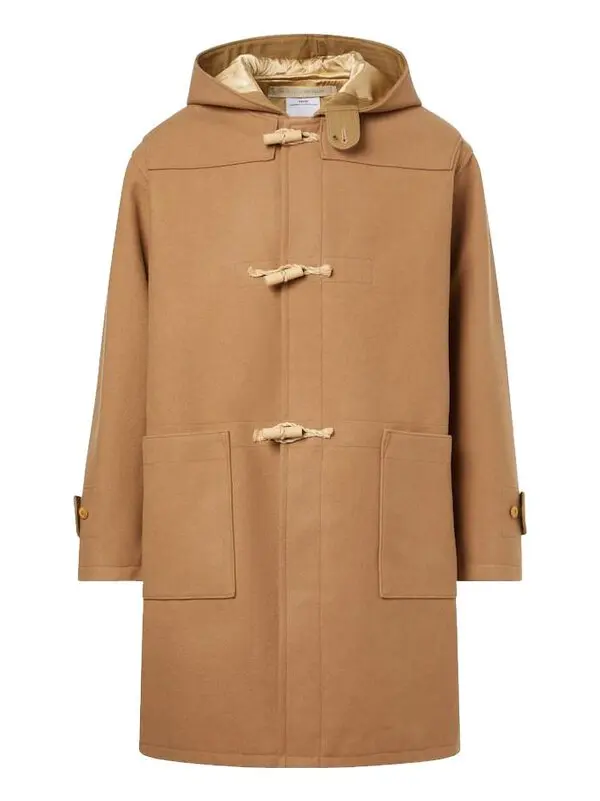 Visvim Commodore Wool And Linen Duffle Coat - Beige