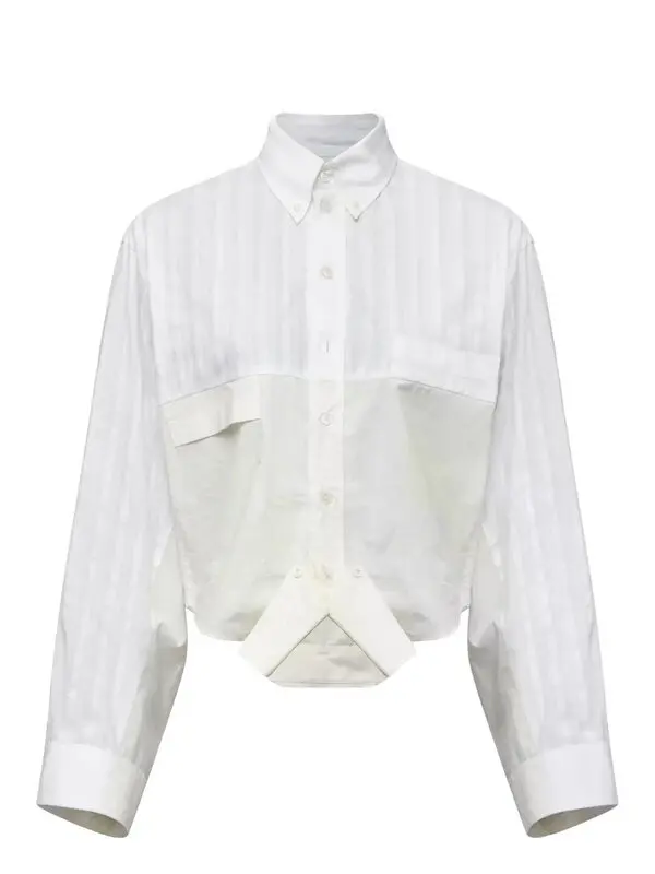 MAISON MARGIELA Pocket Long-sleeved Shirt - White