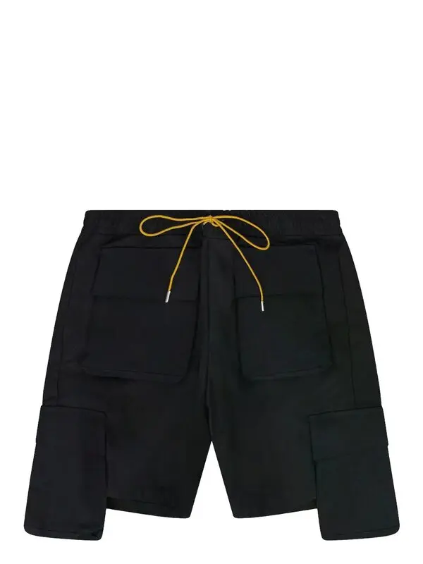 Rhude Cargo Drawstring Shorts - Black