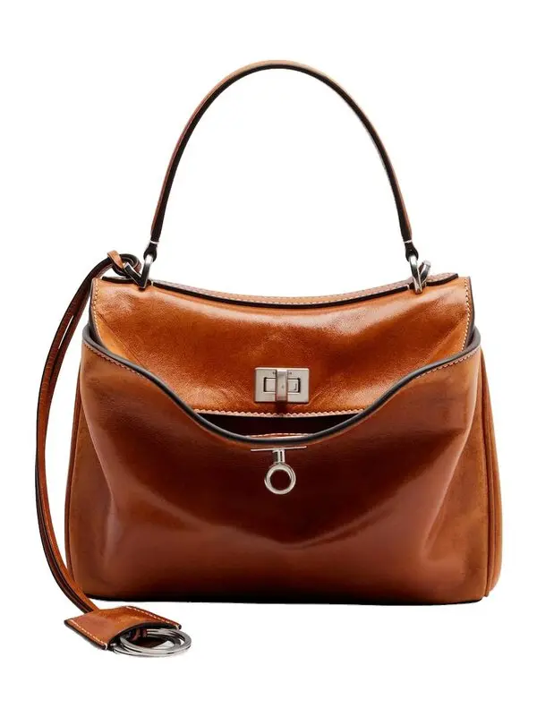 Balenciaga Rodeo Mini Leather Tote - Brown
