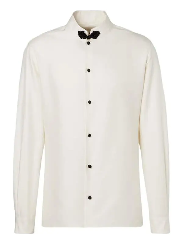 Valentino Garavani Silk Shantung Shirt - White