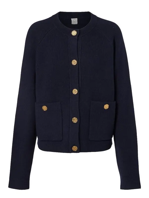 TOTEME Wool-blend Cardigan - Blue