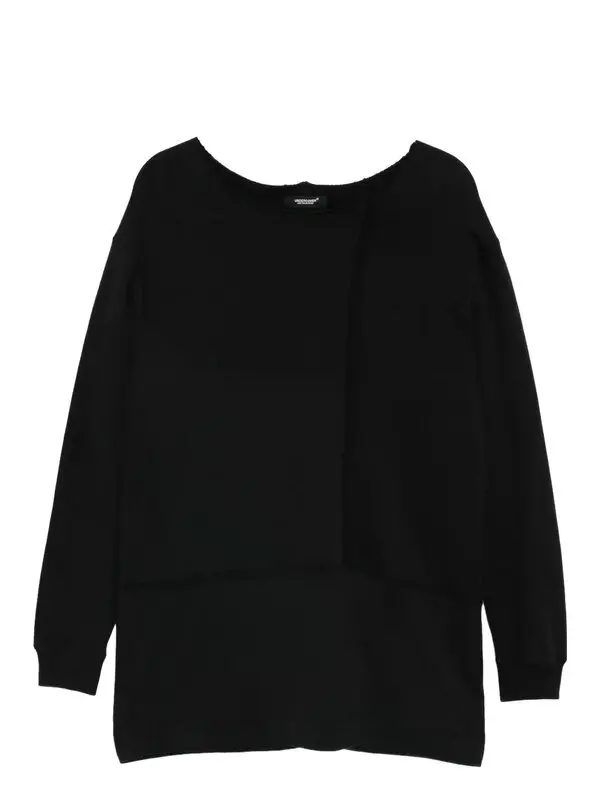 UNDERCOVERISM Raw-edge Sweater - Black
