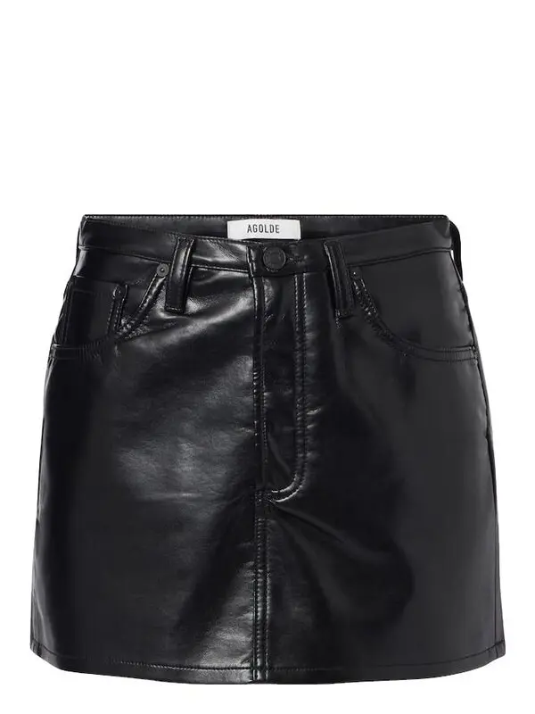 AGOLDE Keira Miniskirt - Black