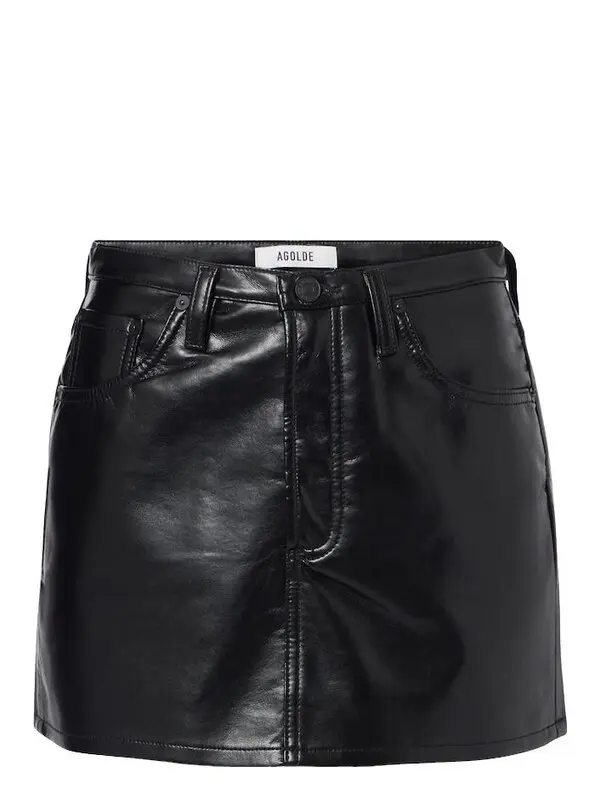 AGOLDE Keira Miniskirt - Black