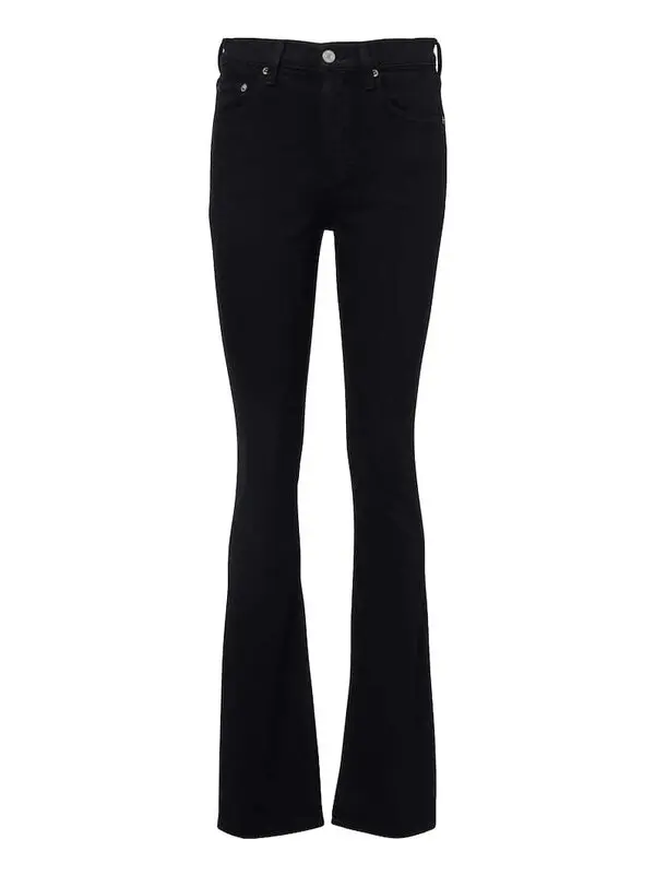 AGOLDE Ingram High-rise Split Hem Jeans - Black