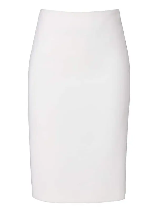 Versace Virgin Wool Midi Skirt - White