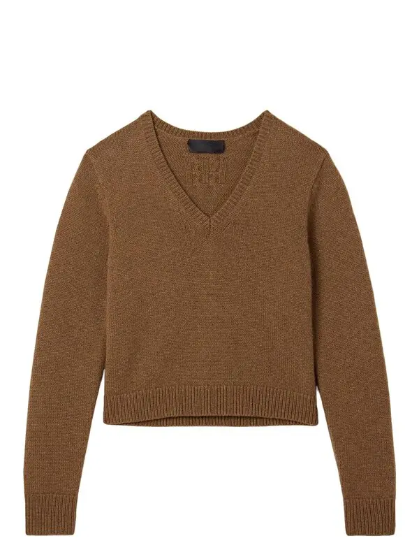 NILI LOTAN Everstyn Cashmere And Alpaca-blend Sweater - Brown