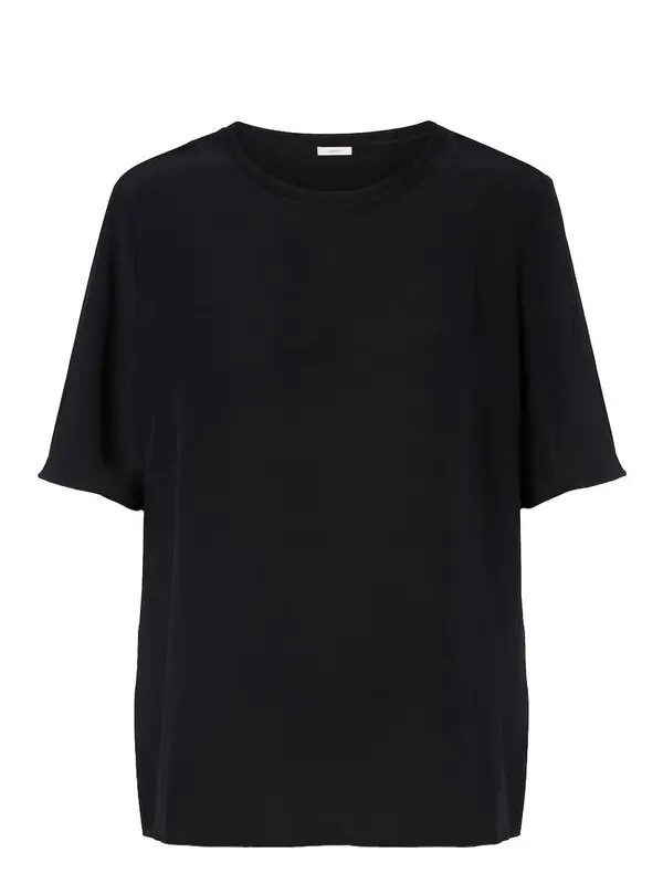 JOSEPH Rubin Silk Crêpe De Soie T-shirt - Black