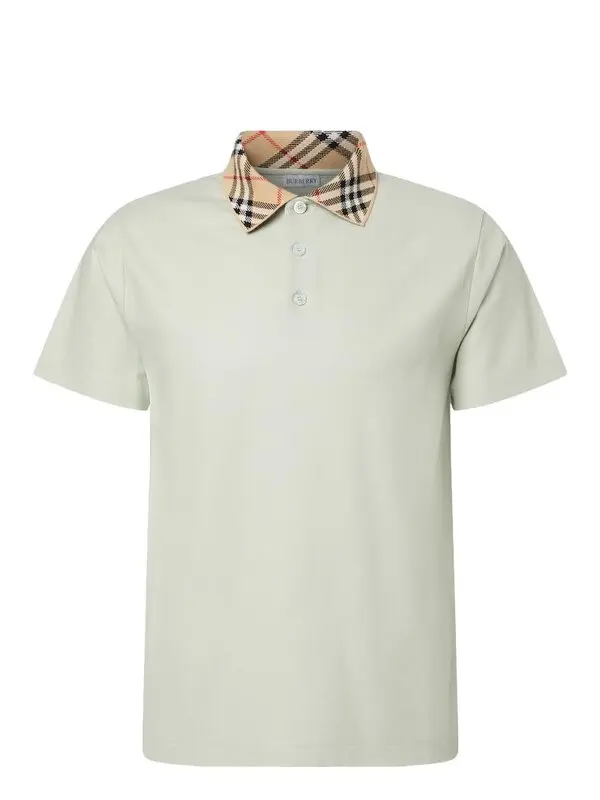 Burberry Cotton Piqué Polo Shirt - Green