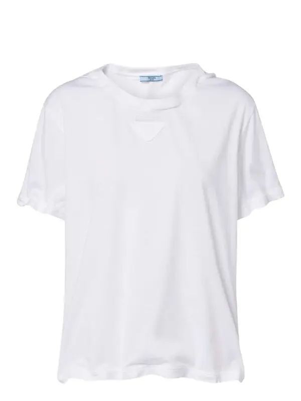 Prada Cotton Jersey T-shirt - White