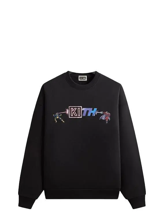 Kith X Marvel Clash Vintage Nelson Crewneck Sweatshirt - Black