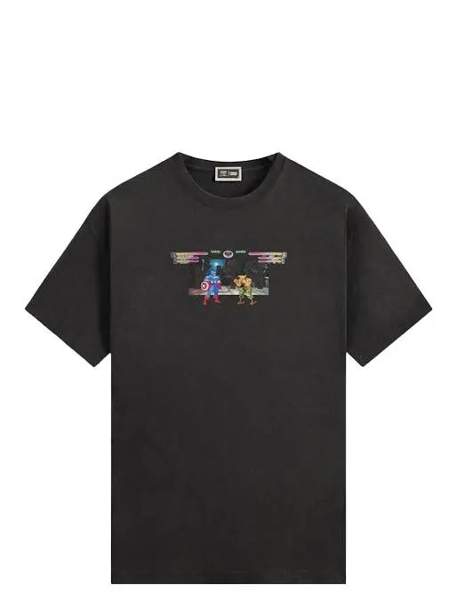 Kith X Marvel Vs. Capcom Industrial Vintage Tee Shirt - Black
