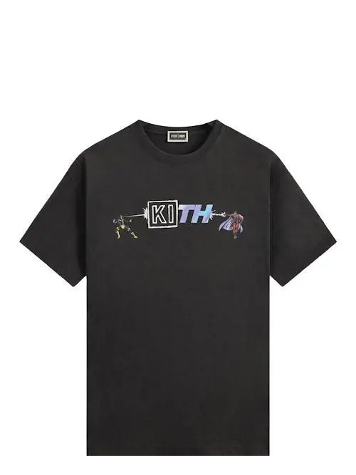 Kith X Marvel Cyclops Vs. Magneto Vintage Tee Shirt - Black