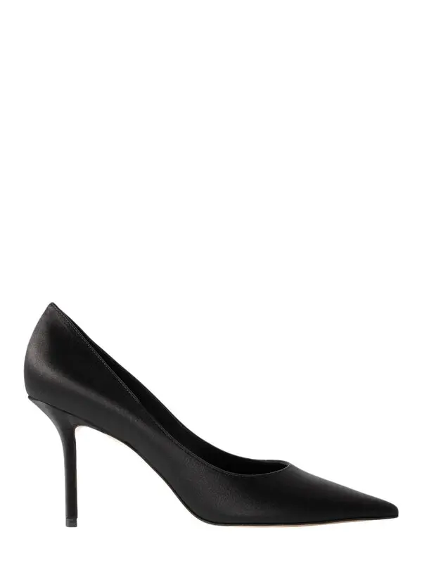 JIMMY CHOO Love 85 Satin Pumps - Black