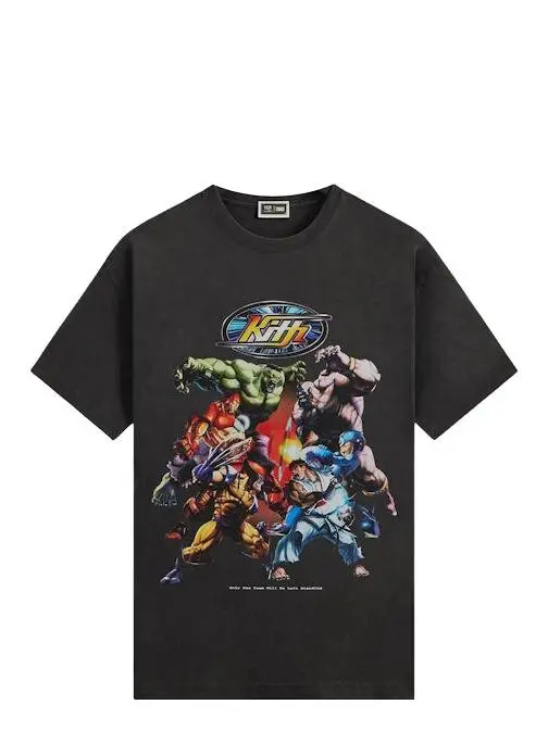 Kith X Marvel Vs. Capcom Final Fight Vintage Tee Shirt - Black
