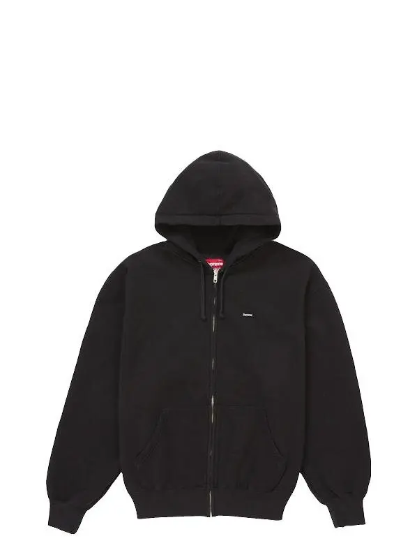 Supreme Small Box Zip Up Hooded Sweatshirt - Black