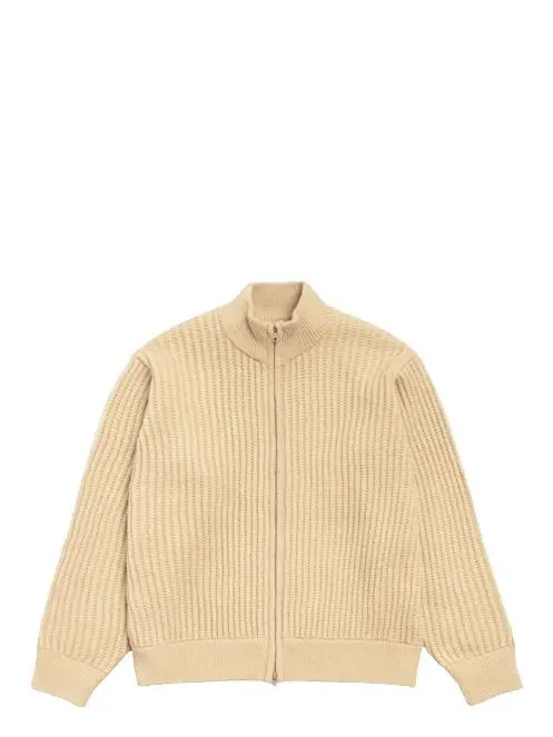 StÜssy Lambs Wool Zip Sweater - Sand