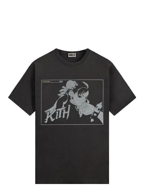 Kith X Capcom Chun Li Vintage Tee Shirt - Black