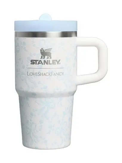 STANLEY 1913 X Loveshackfancy Holiday Quencher Protour Flip Straw 20oz Tumbler - Coquette Bow Winter Ice