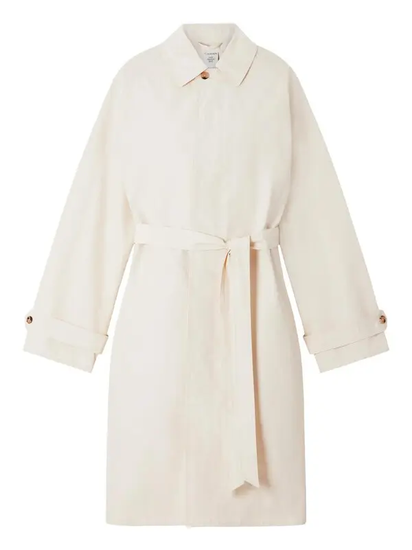 Calvin Klein Marisol Cotton-blend Coat - Ivory