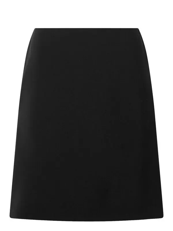 Calvin Klein Luna Satin Straight Skirt - Black