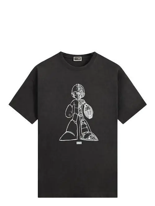 Kith X Capcom Mega Sketch Vintage Tee Shirt - Black