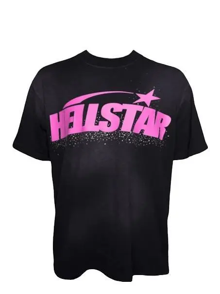 HELLSTAR Classic Rhinestone T-shirt - Pink