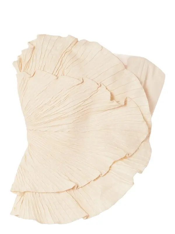 ANDRES OTALORA Las Olas Strapless Layered Top - Neutrals
