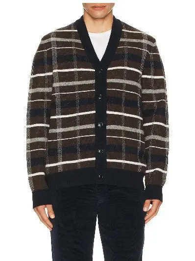 Barbour Kane Knitted Cardigan - Dark Oak