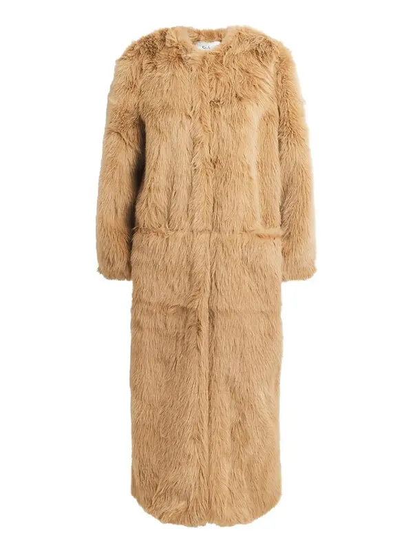 Stylein Faux Fur Haiza Coat - Beige