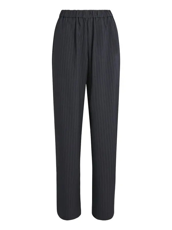 Stylein Pinstriped Belicia Trousers - Navy