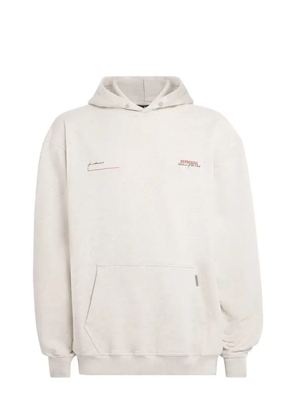 REPRESENT Cotton Patron Of The Club Hoodie - Ivory