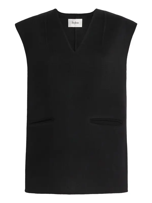 Stylein Wool-blend Tatum Vest - Black