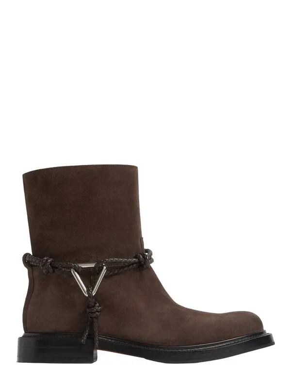 Bottega Veneta Leather James Ankle Boots - Brown