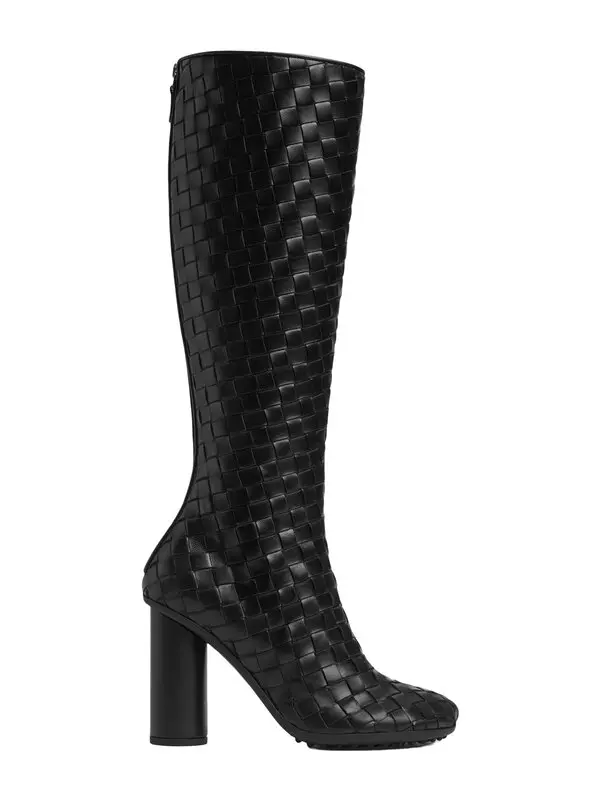 Bottega Veneta Lambskin Atomic Knee-high Boots 90 - Black