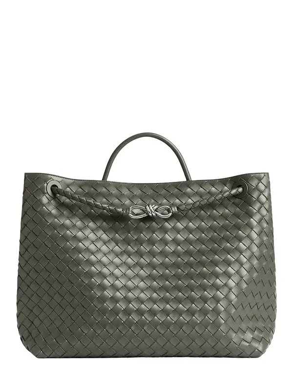 Bottega Veneta Large Intrecciato Leather Andiamo Bag - Green