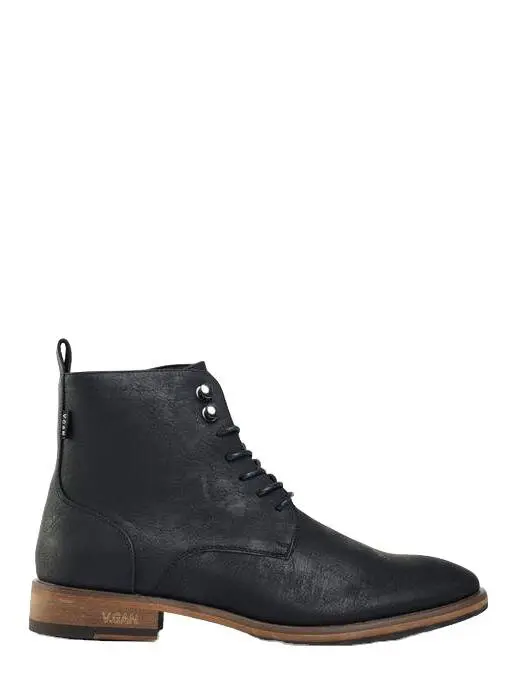 V.GAN LONDON Vegan Rye 2 Ankle Boots - Black