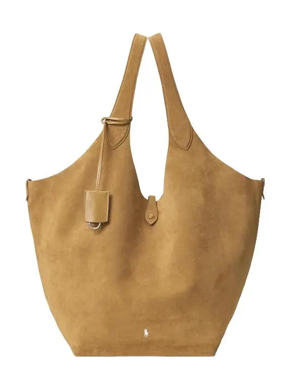 Polo Ralph Lauren Large Suede Tote - Caramel