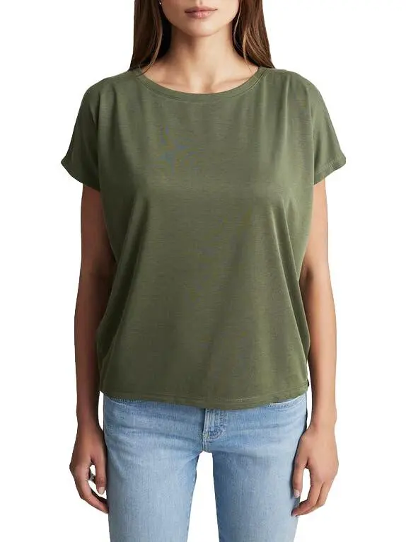 MAVI Luxe Touch Boat Neck T-shirt - Thyme